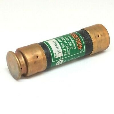 35A 250V FRN-R-35 DUAL ELEMENT FUSE BUSSMAN FUSETRON | eBay