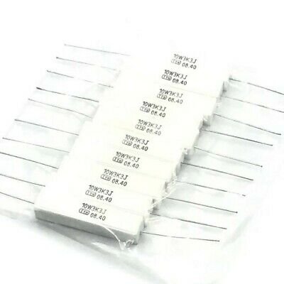 3.3KOHM 3K3 10W WIRE WOUND CERAMIC CEMENT RESISTOR QTY:10 | eBay
