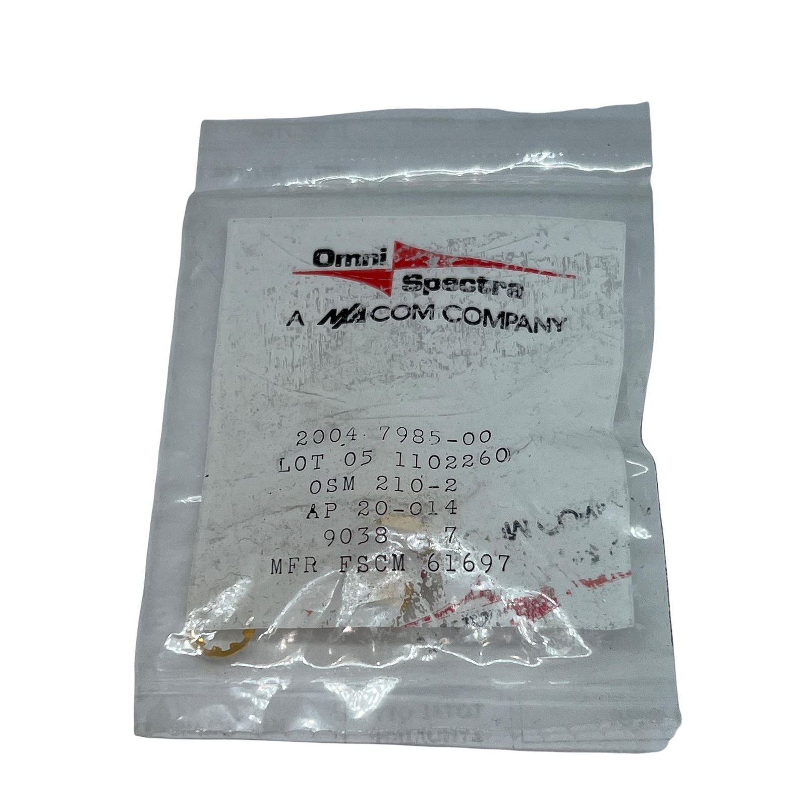 2004-7985-00 OSM210-2 Omni-Spectra SMA(f) Panel Mount Connector