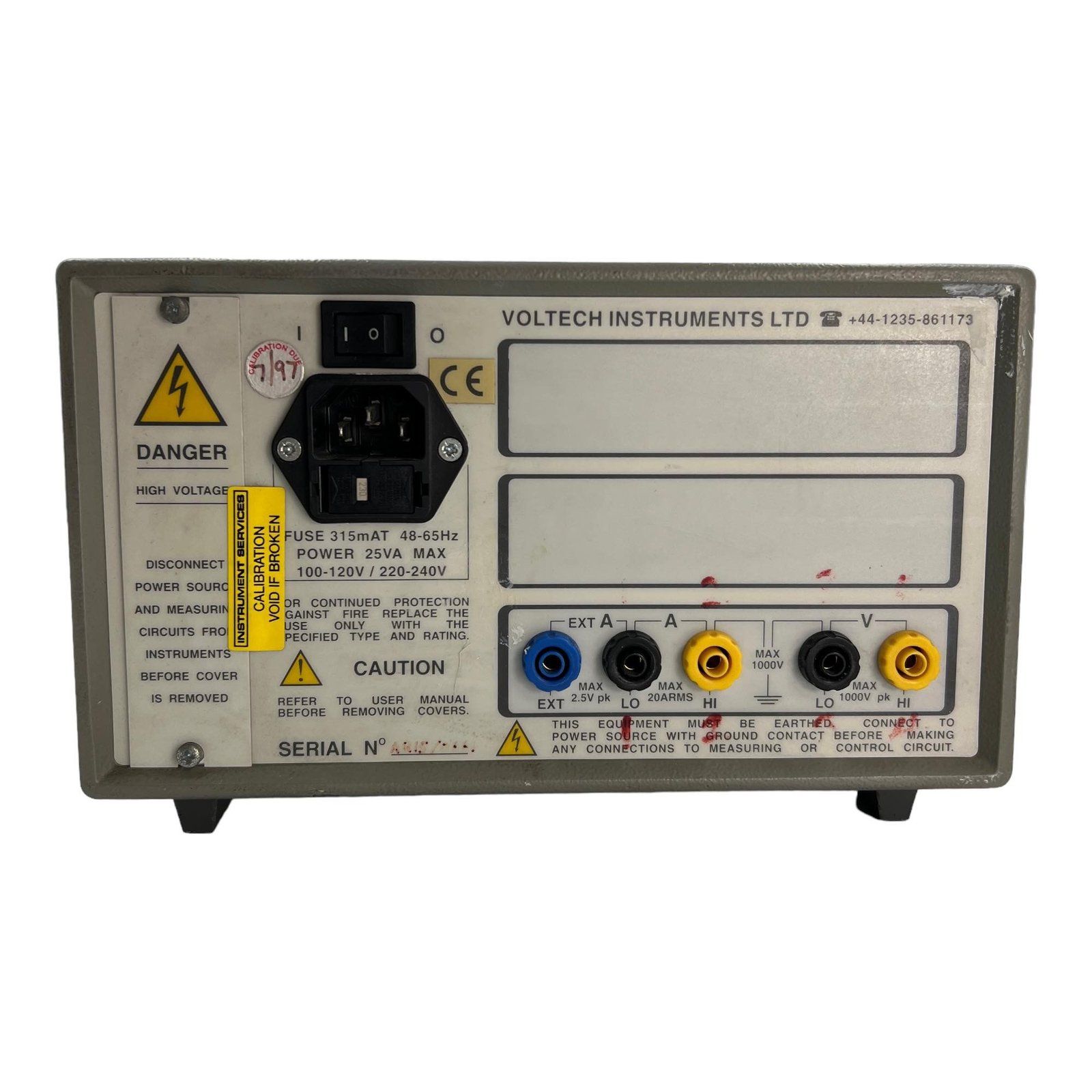 PM100 Voltech Single Phase Power Analyzer