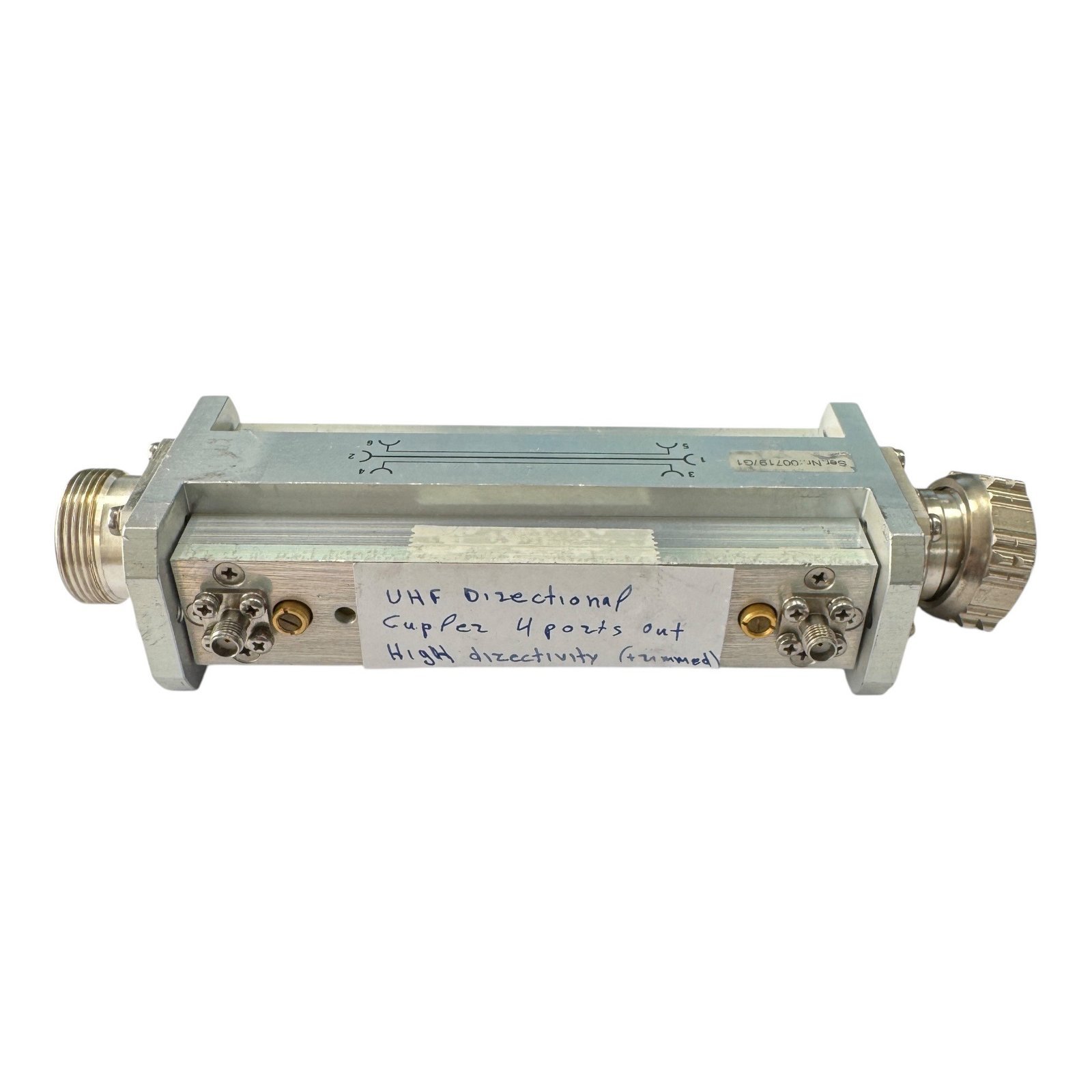 Directional Coupler UHF High Directivity 4 Port 7/16 SMA 600W
